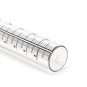 LUNSY 【Rainy Season Preferred】 Rain Gauge Replacement Tube, Glass, 7.5in1.46in, Cold Resistance&Crack Resistance