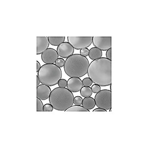 mDesign Decorative Plastic Kitchen Sink Saddle - Divided Sink Protector Mat, Place Over Middle Section - Quick Draining, Fun Bubble Design - Graphite Gray