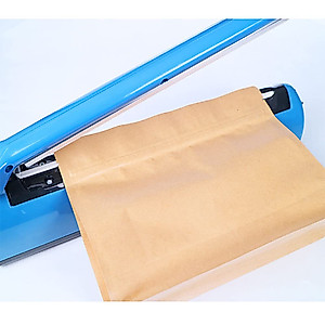 Reusable Airtight Food Storage Bags - large capacity,Great for Dry Food Storage Cookies,Candy,Coffee, Tea, Cereal,Flour & Sugar - Resealable Clear Party Favor Treat Bags Pouches -Standable 10pcs