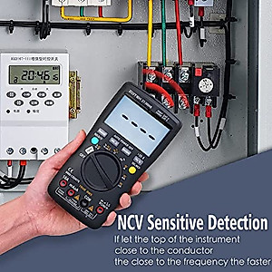 ZOTEK ZT-300AB Bluetooth Digital multimeter Tester Multi Testers True RMS Tester Automatic Mode Counts Measures Voltage Current Resistance Capacitance Frequency Temperature diode Meter
