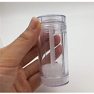 1 Oz(30ml) Twist-up Deodorant Containers,5 Pcs Clear Empty Deodorant Bottles Lip Balm Tubes Fot DIY Travel