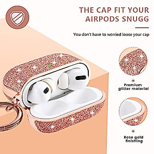 Maxjoy for Apple Airpods Pro 2nd Generation Case Cover 2022， Bling Sparkle Luxury Glossy Hard Shell Cover Scratch Drop Proof,Protective Case Glitter for Women Girl Airpod Pro 2 Case - Golden