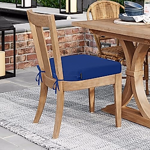 idee-home Outdoor Chair Cushions Set, Thick 3" Outdoor Seat Cushions Patio Furniture Waterproof with Ties, Dining Pads