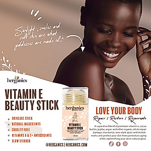 Vitamin E Stick with Vitamin E Oil For Skin and Organic Cocoa Butter Stick For Dark Spots, Scars and Stretchmarks Skin Care Product