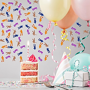 100pcs Disco Confetti, Purple&Blue Glitter 70s 80s Disco Ball Table Confetti, Disco Sign Paper Scatters, Dance Party/Night Disco Themed Party Table Decoration