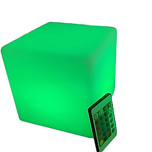 Creative Colorful LED Light Cube Stools Indoor night lighting 16 RGB Colors Cool Cube Lights Tesseract Mood Lamp Perfect for Kids Nursery and Toys Home Garden Party Decoration ( Size : 15cm/5.9 inch )