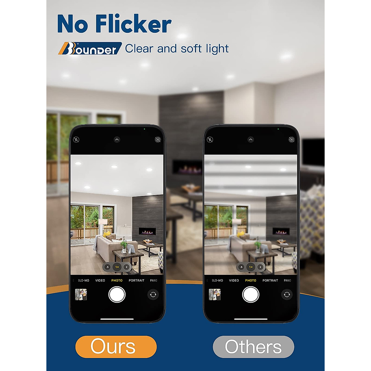 BBOUNDER 12 Pack 4 Inch LED Can Lights Retrofit Recessed Downlight, Baffle Trim, Dimmable, 8.5W=60W, 4000K Cool White, 650 LM, Damp Rated -No Flicker