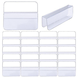 100PCS Plastic Self-Adhesive Jewelry Display Adapter Earring Card Adapter Lip Hanger Clear Jewelry Card Display Adapter Accessories for Earring Necklace Card Display(3cmX2.5cm)