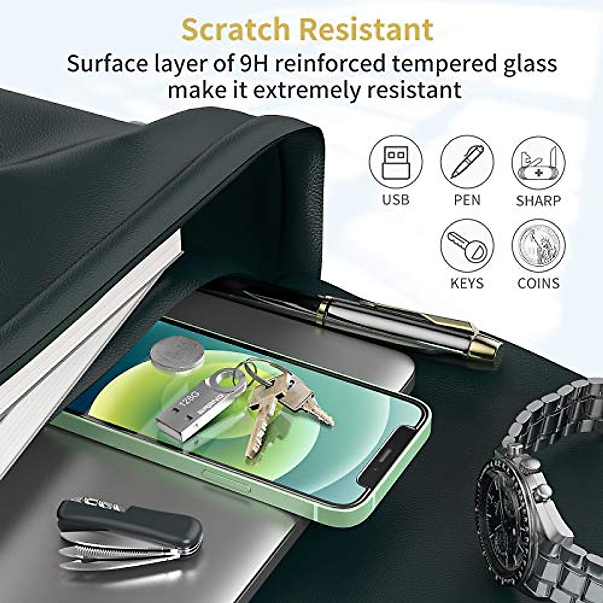 UNBREAKcable 3-Pack Screen Protector for iPhone 12 Mini, Double Shatterproof Tempered Glass [Easy Installation] [9H Hardness] [99.99% HD Clear] [Case Friendly] for iPhone 12 Mini (5.4- Inch)