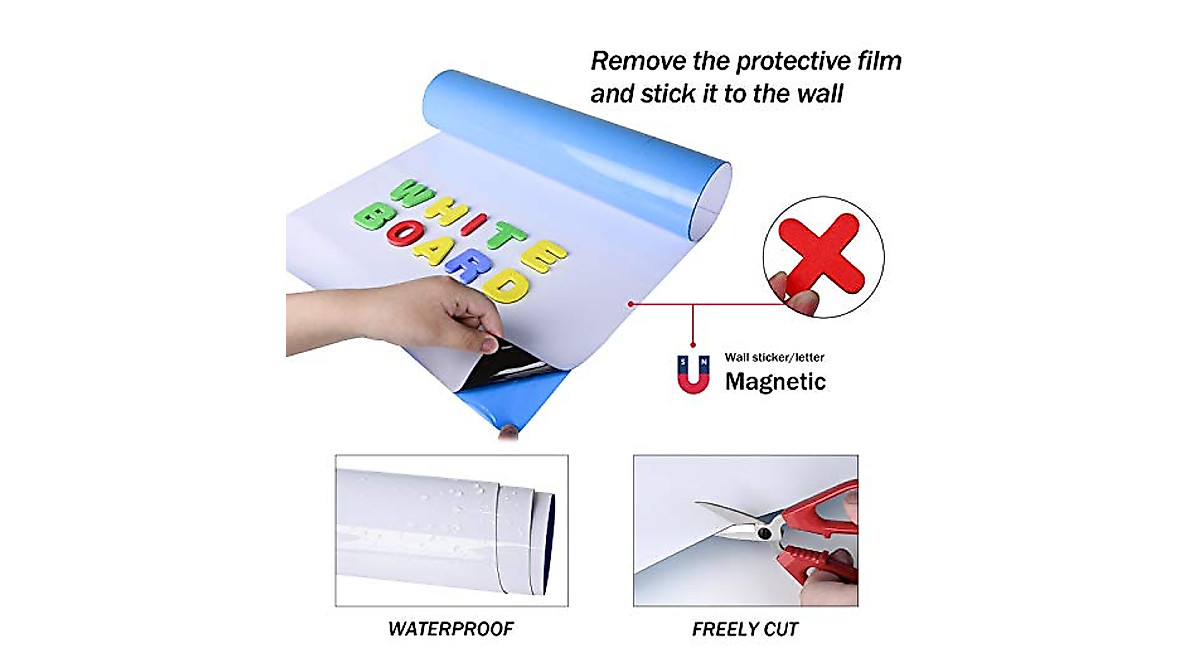 Board2by Magnetic Whiteboard Contact Paper - 40 x 17.3 Inch