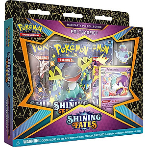 Pokemon Sword & Shield 4.5 Shining Fates Mad City Party Pin Gal Mr Rime