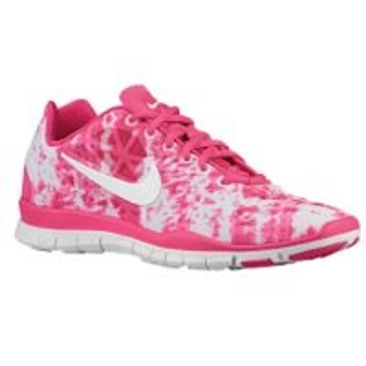 Nike Womens Free Tr FIT 3 PRT Running Shoes (Pink Force/White-Pure Platinum) 555159-604 Size 8.5 Us