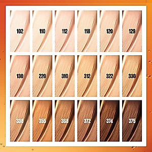 Maybelline Super Stay Up to 24HR Skin Tint, Radiant Light-to-Medium Coverage Foundation, Makeup Infused With Vitamin C, 310, 1 Count