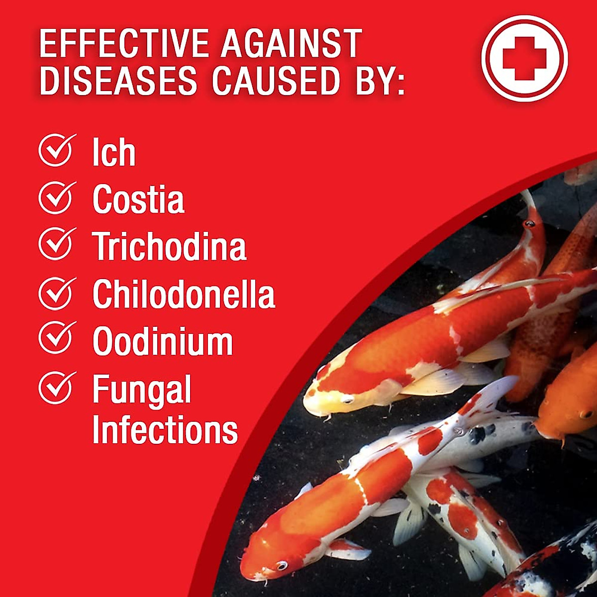 MICROBE-LIFT BSDTGAL Broad Spectrum Disease Treatment for Ponds and Outdoor Water Garden, For Live Koi Fish, Goldfish, Plants, and Decor, 1 Gallon