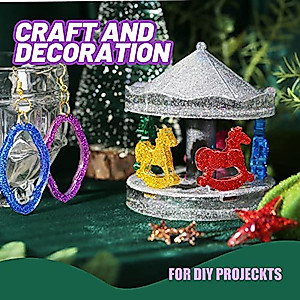 12 Pieces Fine Glitter, FANDAMEI 12 Colors 10g Glitter Shake Jar Set, Extra Fine Glitter Powder for Arts, Crafts, Painting, Decoration, Body Face Makeup, Nail Art, Pigment