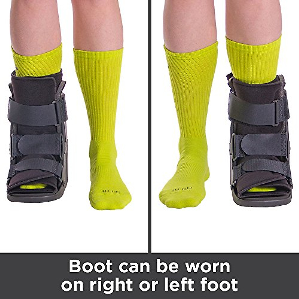 BraceAbility Short Broken Toe Boot | Walker for Fracture Recovery, Protection and Healing after Foot or Ankle Injuries (Small)