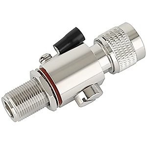 Whisary N Type Lightning Arrestor DC-6 GHz N Male to Female Coaxial Lightning Surge Protector Protects 3G, 4G, 5G,LTE,GPS, 2.4GHz Wi-Fi, 900MHz