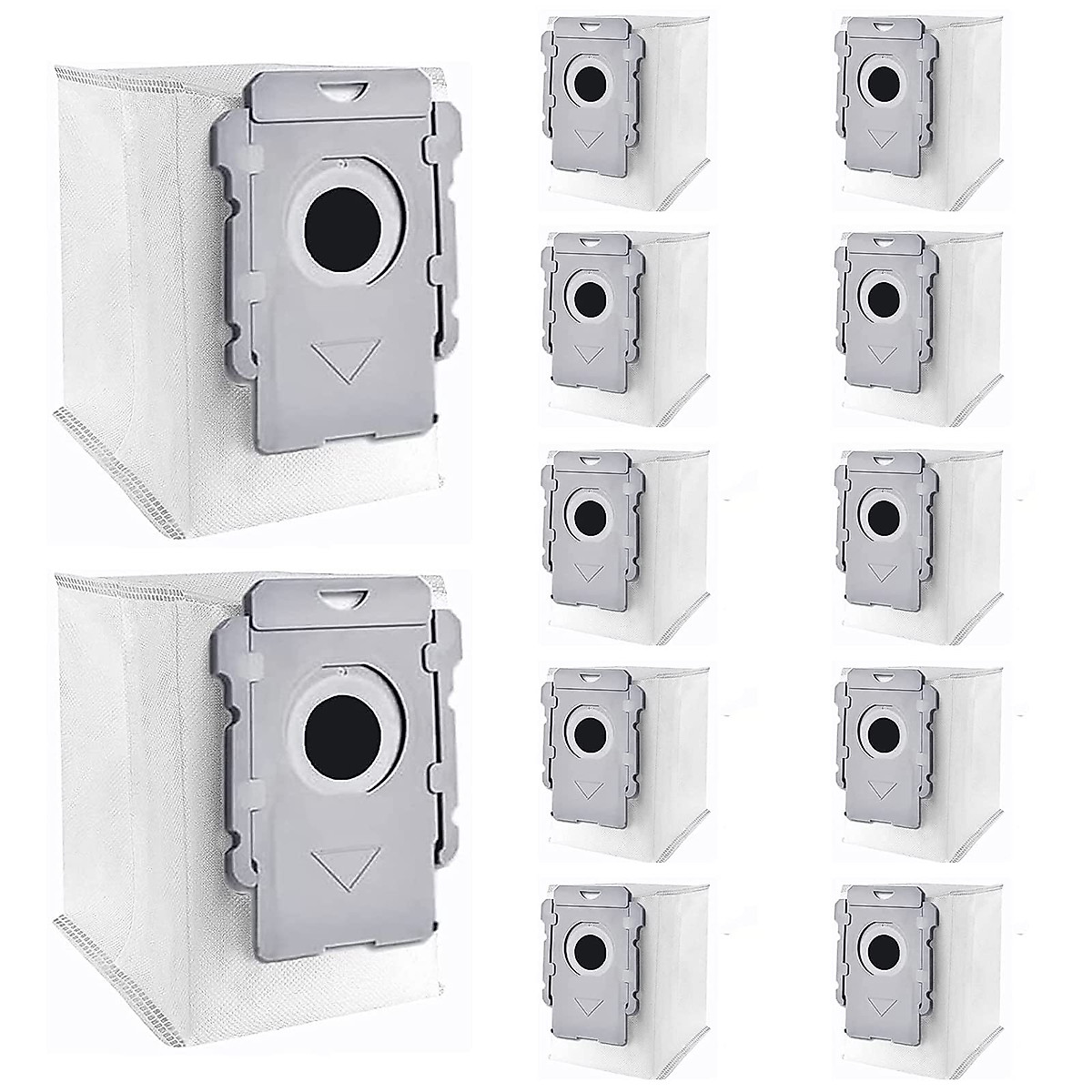 12 Packs Vacuum Bags for iRobot Roomba i3, i3+, i4, i4+, i6, i6+ i7, i7+, i7Plus, i8, i8+, j7, j7+, s9, s9+, s9Plus, i and s Series Clean Base Automatic Dirt Disposal Bags