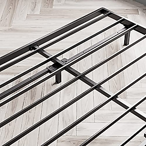 ZINUS Quick Lock Bunkie Board / Box Spring & Bed Slat Replacement / Metal Frame with Steel Slats / Easy Assembly, King, Bunkie Board only