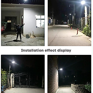 Homeandlighting 60w Solar Street Light, Homeandlighting 60w Solar Street Light 6000 Lumens By Home And Lighting, Home And Lighting Solar Lights Outdoor, Remote Control,4 Lighting Modes,Waterproof (1)