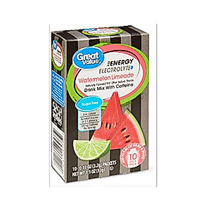 Great Value Electrolyte Energy 4 pack: Watermelon Limeade (40 packets)