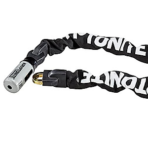 Kryptonite Kryptolok 915 Bike Chain Lock, 5 Feet Long Heavy Duty Anti-Theft Sold Secure Gold Bicycle Chain Lock with Keys for Bike, Motorcycle, Scooter, Bicycle, Door, Gate, Fence