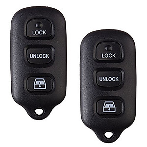 BESTHA 2 Key Fob Replacement for Toyota 4Runner Sequoia keyless entry remote HYQ12BBX, HYQ12BAN, HYQ1512Y