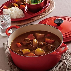 Le Creuset Enameled Cast Iron Signature Round Dutch Oven, 5.5 qt., Cerise