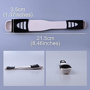 Adjustable Measuring Spoon White,Creative Double End Adjustable Scale, Eight Stalls Measuring Spoon,Measuring Dry/Semi-Liquid Ingredients,Metering Spoon for Baking,Cooking,Coffee,Sugar,Salt,Powder.