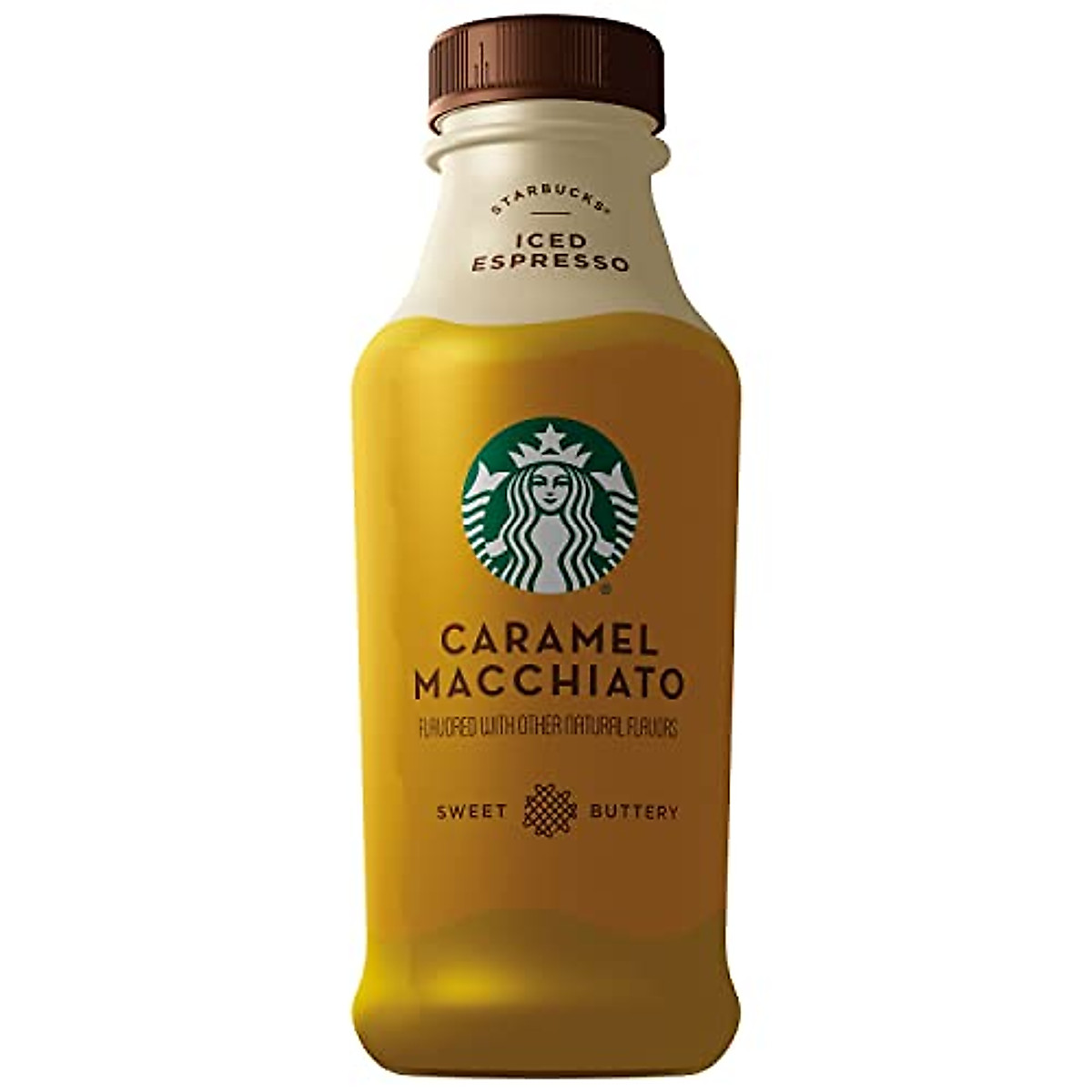 Starbucks Iced Espresso, Caramel Macchiato, 14oz Bottles, (8 Pack)