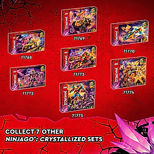 LEGO NINJAGO The Crystal King Temple Action Playset, 71771 Buildable Ninja Toy for Kids 8 Plus Years Old with Cole, Zane, Kai and Jay Minifigures