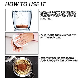 BARST Brown Sugar Saver and Softener Disc, Brown Sugar Keeper with Lovely Dolphin Design for Food Storage Containers, Reusable & Food Safe, Terracotta 6 Pack