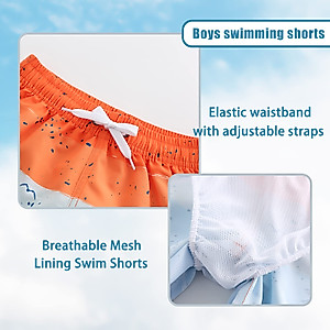 Aisyee Big Boys Swim Trunks Quick Dry Swim Shorts for Kids Beach Boards Shorts with Hawaiian 3D Prints Swimwear Seaside Size 16/14-16 Years