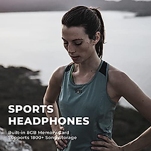 BEARTAIN Swimming Headphones, Bone Conduction Headphones IP68 Waterproof Wireless Bluetooth 5.3 Earphones Open Ear Sports Headset Built-in 32GB Memory with MP3 Player for Swimming,Running,Hiking