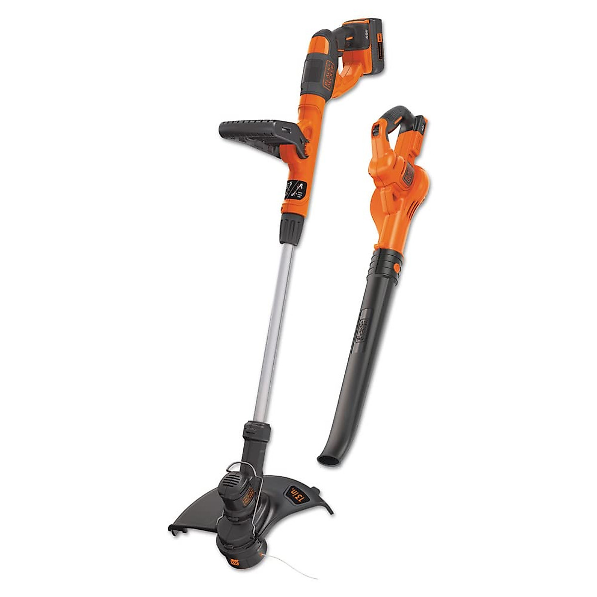 BLACK+DECKER 40V Max Cordless Sweeper & String Trimmer Combo Kit (LCC340C)