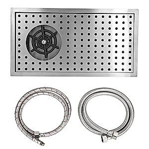 Automatic Cup Washer - G1/2 Stainless Steel - Glass Cleaner - Professional Glass Cup Washer - for Bar PubRestaurantHome Kitchen(M) (Medium cup washer [with net])