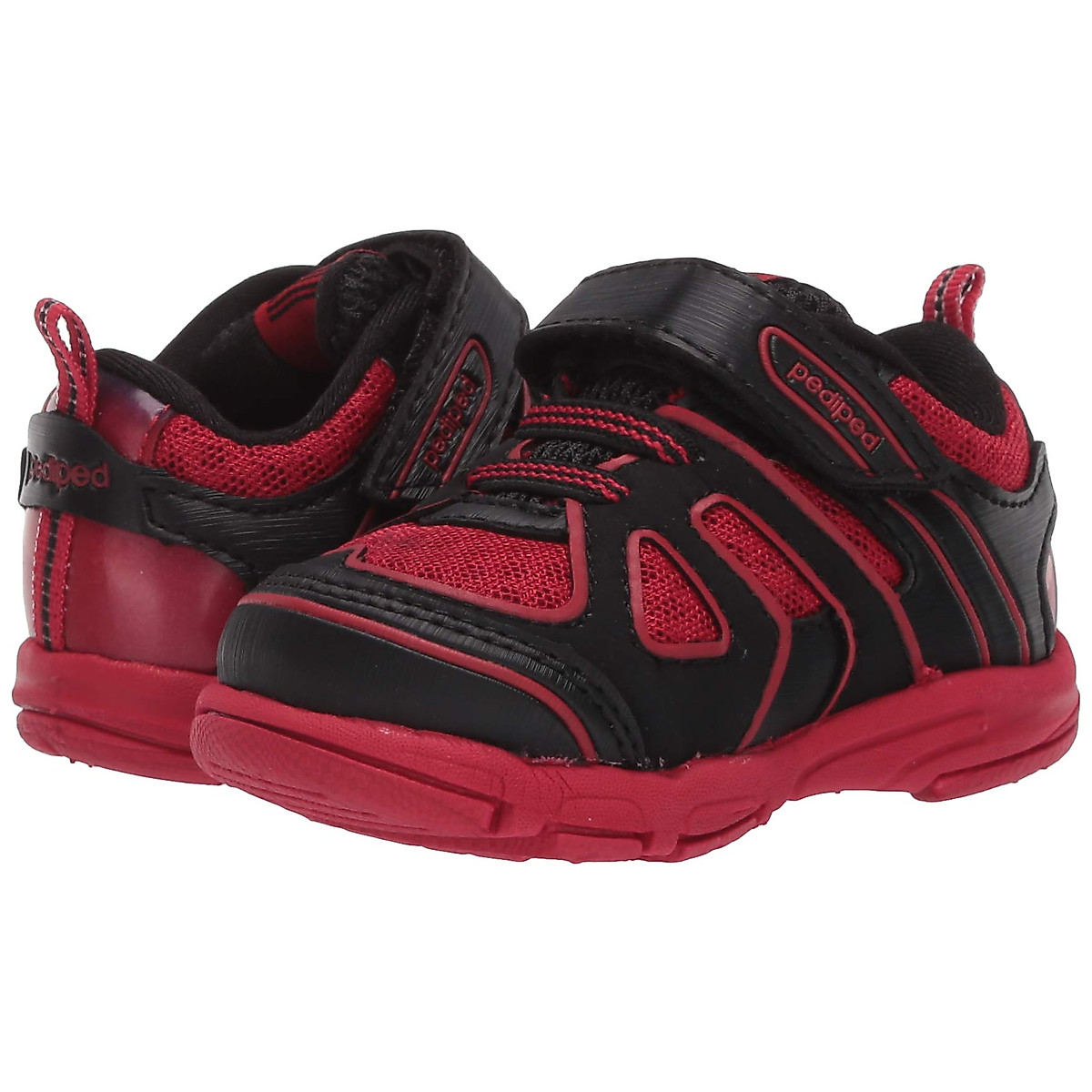 pediped baby-boys Sneaker Crib Shoe, White Grey, 2.5-3.5 M US