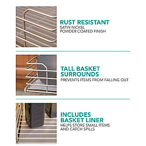 Panacea Grayline Basket-44823 Size 21 in. x 14.6 in. x 7.8 Cabinet Helper Sliding Basket