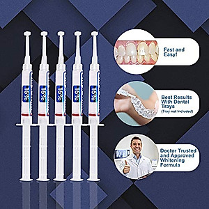 Ultra White 16% Teeth Whitening Gel Large 5 Tubes of Gel