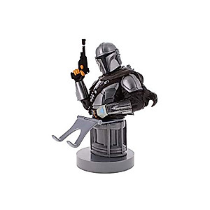 Exquisite Gaming: Star Wars: The Mandalarian - Original Mobile Phone & Gaming Controller Holder, Device Stand, Cable Guys, Licensed Figure