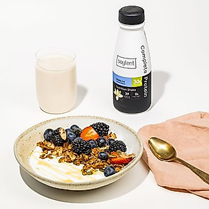 Soylent Complete Protein Shake, Vanilla, 30g Protein, Vegan, Dairy Free and 0g Sugar, Ready to Drink Protein Drinks, 11oz (12 Pack)