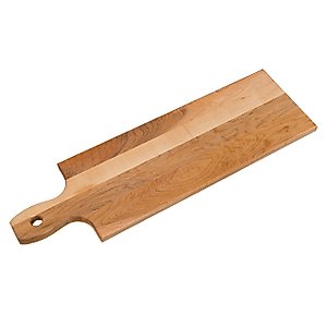 Labell Boards L06207 Reversible Cutting Board with Handle, 6x20x0.75", Maple