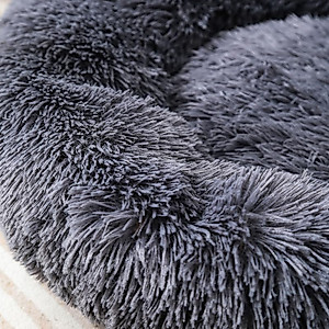 Donut Dog Bed Cat Bed Fluffy Calming Pet Bed Dog Round Bed Cat Round Bed Warm Kitten Nest Ideal for 3Kg Pet