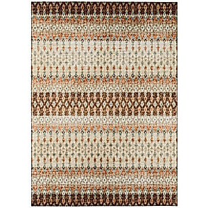 Addison Bravado Geometric Ikat Canyon Power Loomed 8' x 10' Area Rug