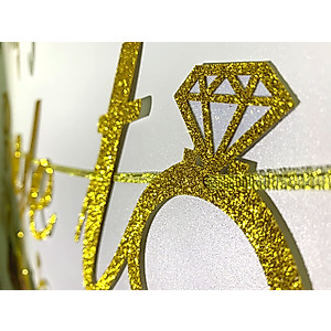 Concico Bridal Shower Decorations - Gifts Bride to be Banner and Photo Banner for Bridal Shower/Wedding/Engagement Party Kit Supplies Decorations decor(Gold)