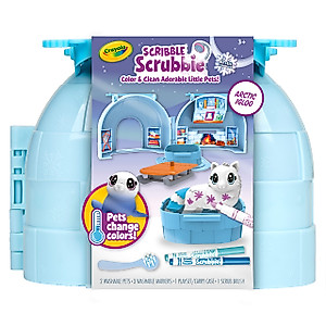 Scribble Scrubbie Pets Arctic Igloo, Color Change Pets & Storage Case, Gift for Girls & Boys