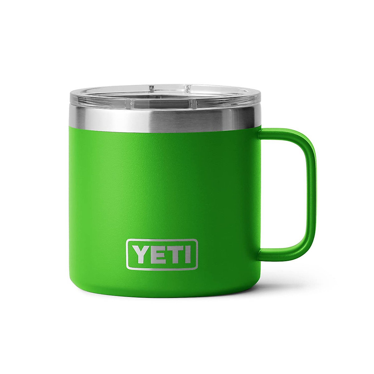 YETI Rambler 14 oz Mug, Vacuum Insulated, Stainless Steel with MagSlider Lid, Canopy Green