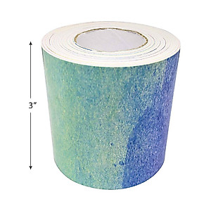 Teacher Created Resources Straight Rolled Border Trim, Watercolor