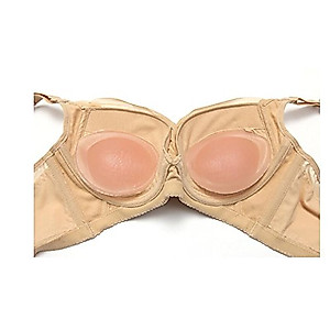UPSTORE 1 Pair Clear Women Gel Bra Insert Push-up Enhancer Breast Molding Pads for Swimsuit and Bikini