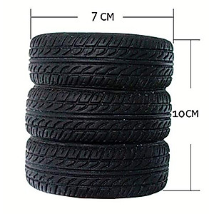 MONMOB Tire Shaped Planter Pencil Holder Pen Holder for Desk Home Office Accessories Organizer Succulent Cactus Planter Pot (Pack of 2)